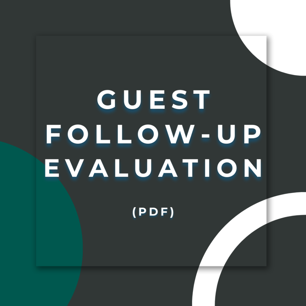 Guest Follow Up Evaluation | TMG Member Portal